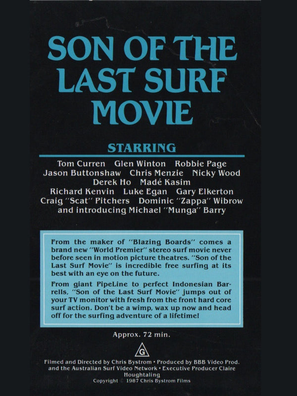 Son of the Last Surf Movie (1987) - Chris Bystrom Surf Film | Classic ...